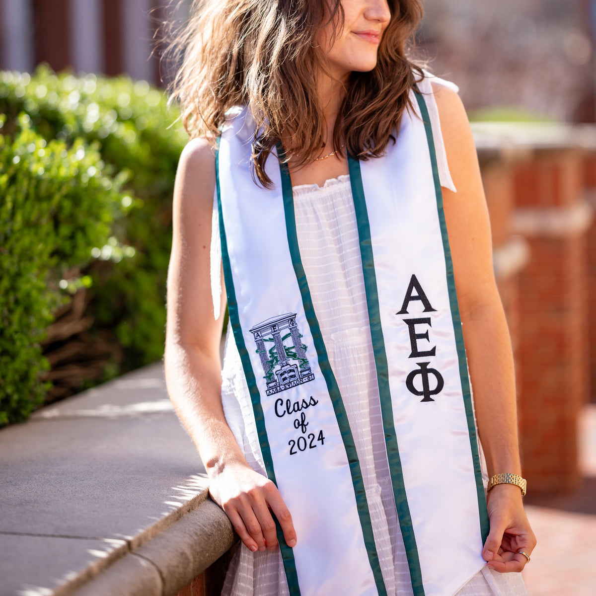 Custom Alpha Epsilon Phi Crest Greek Letter Sorority Graduation Stole ...