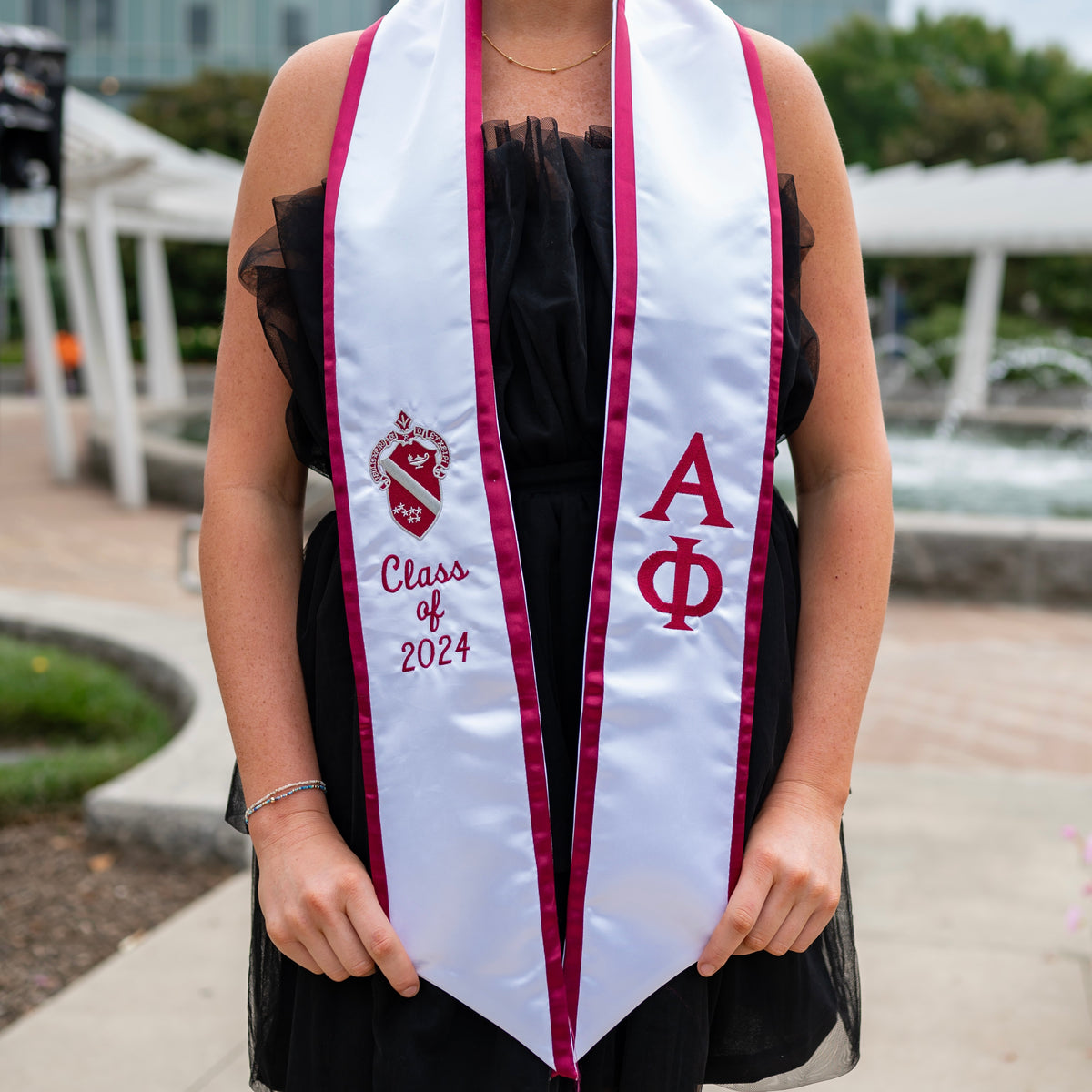 Custom Alpha Phi Crest Greek Letter Sorority Graduation Stole | Greek ...
