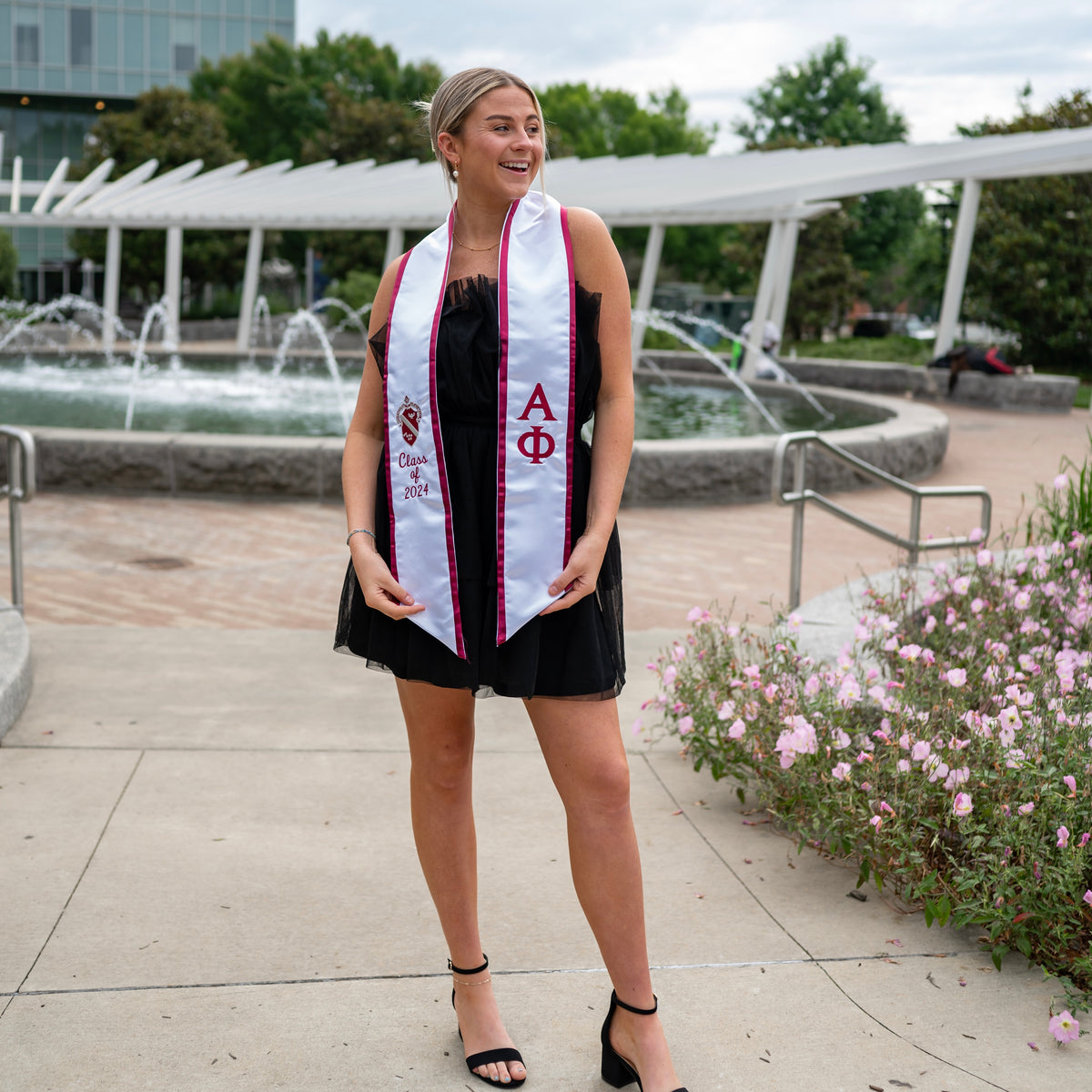 Custom Alpha Phi Crest Greek Letter Sorority Graduation Stole – Greek ...