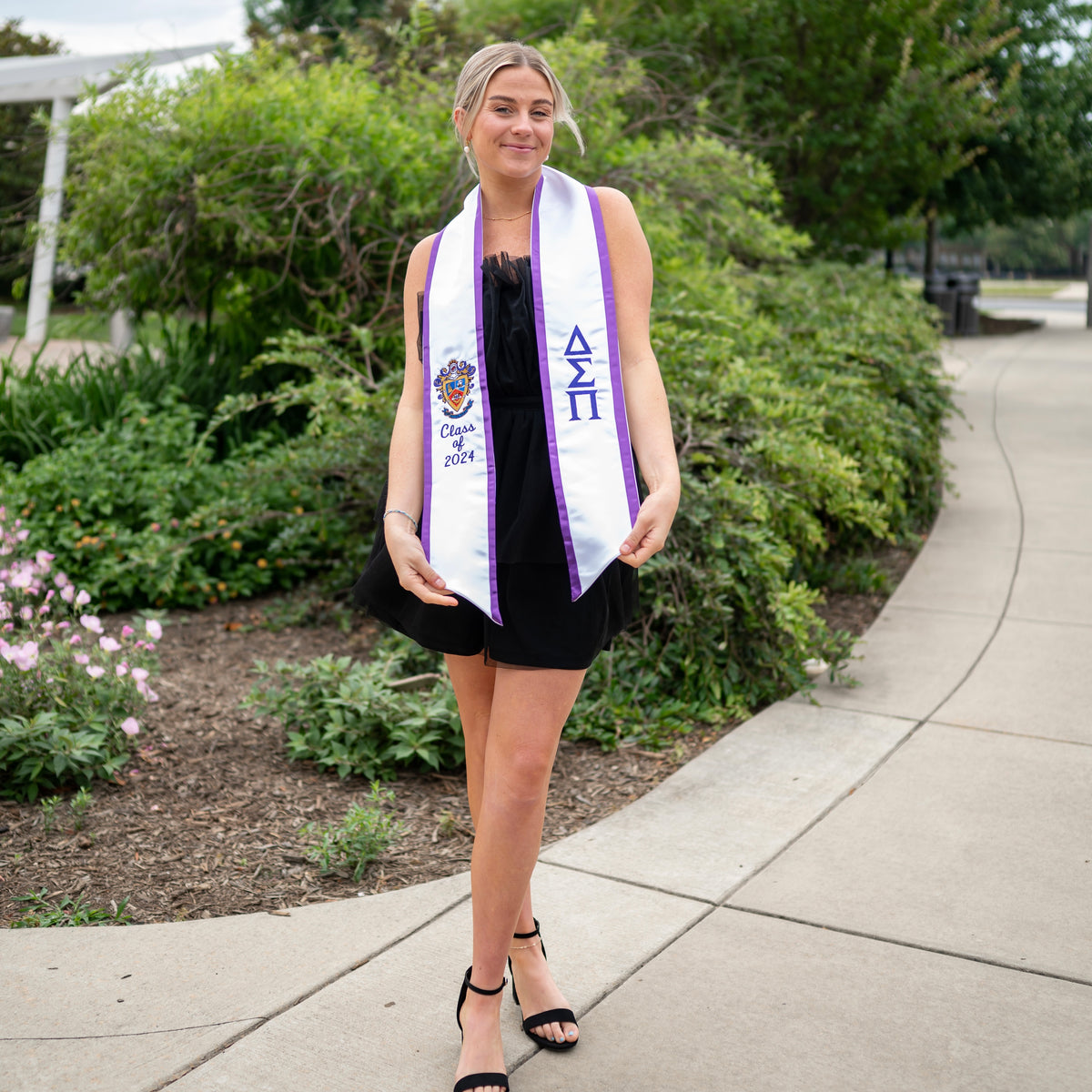 Custom Delta Sigma Pi Crest Greek Letter Sorority Graduation Stole ...