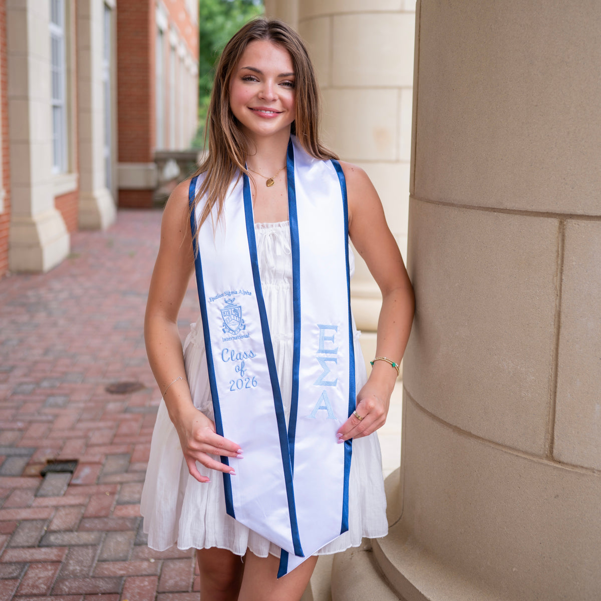 Epsilon Sigma Alpha Crest Greek Letter Sorority Graduation Stole ...