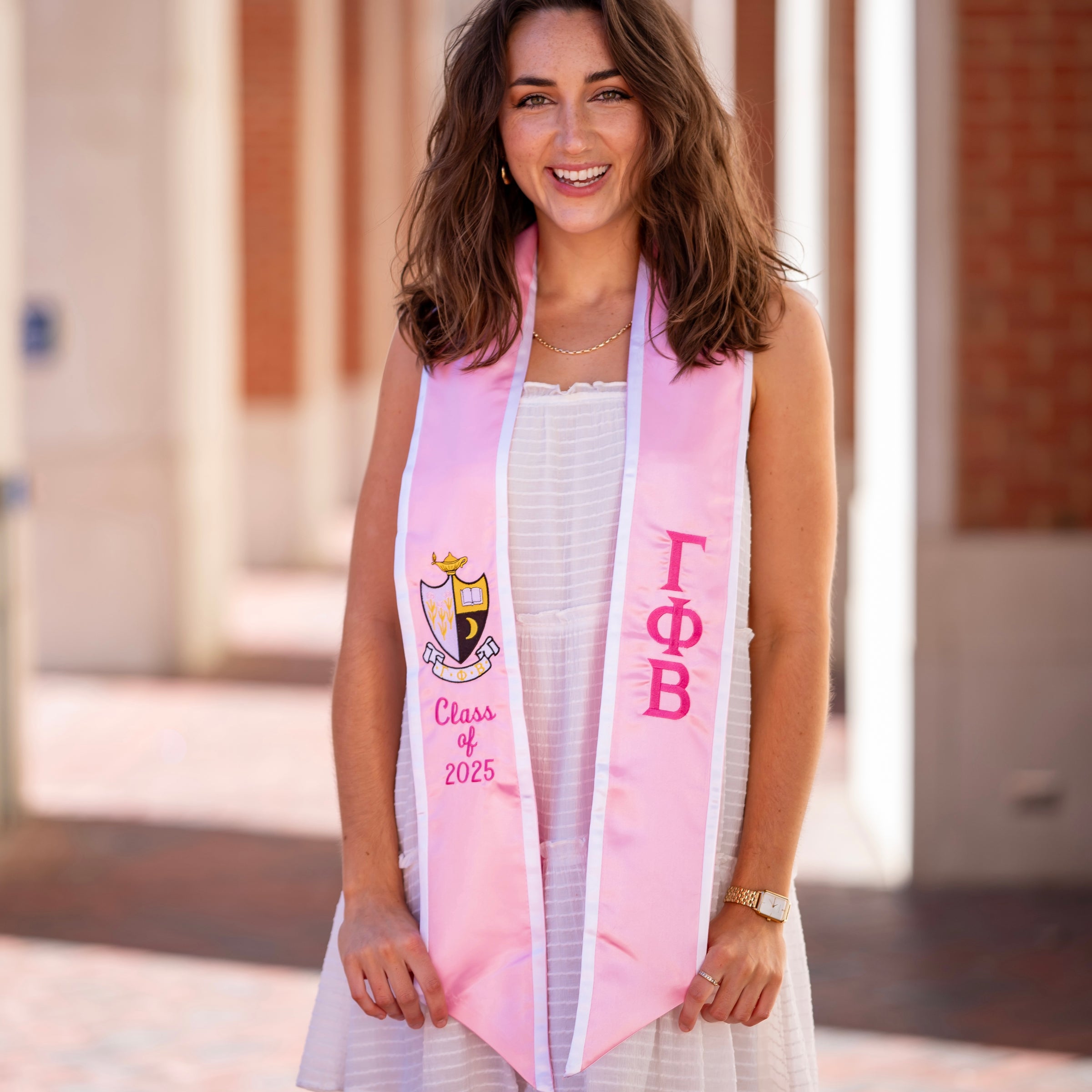 Custom Gamma Phi Beta Crest Greek Letter Sorority Graduation Stole ...