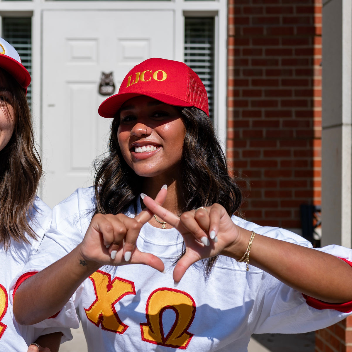 LICO Chi Omega Motto Sorority Embroidered Trucker Hat for Bid Day ...