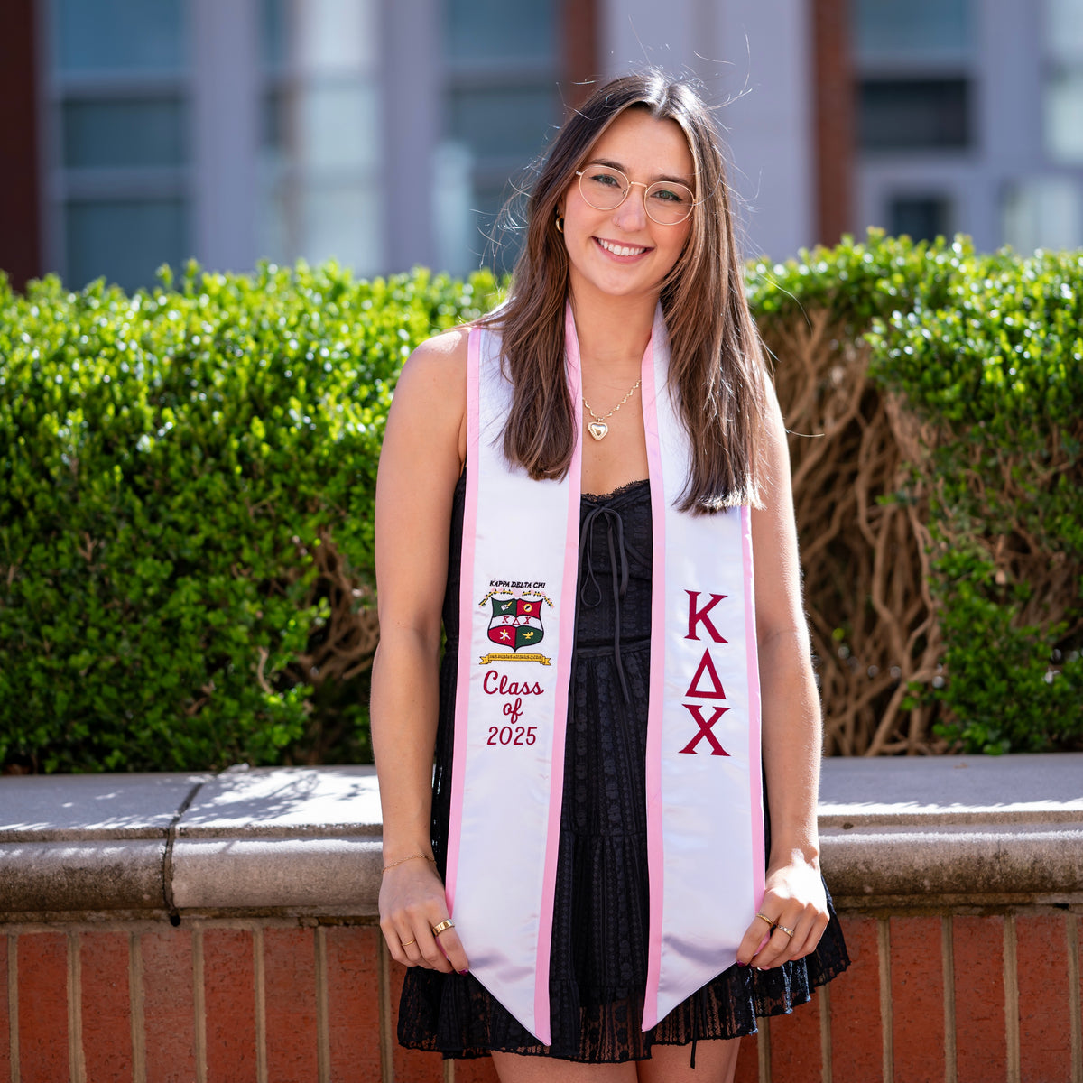 Kappa Delta Chi Crest Angled Sorority Graduation Stole – Greek Letter Co.