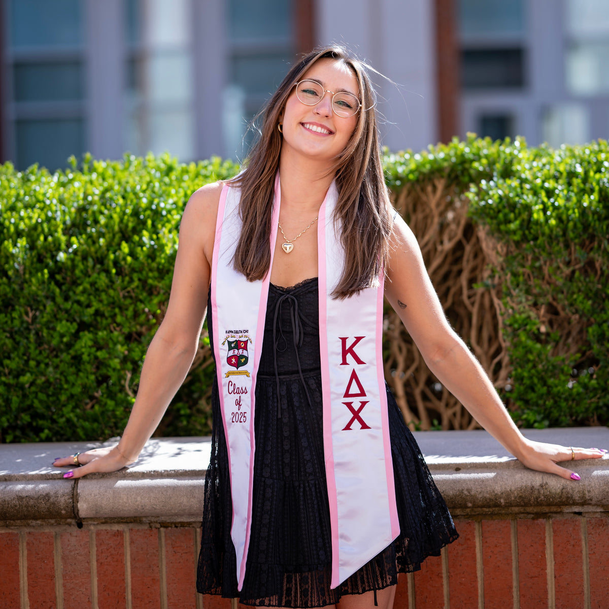 Kappa Delta Chi Crest Angled Sorority Graduation Stole – Greek Letter Co.