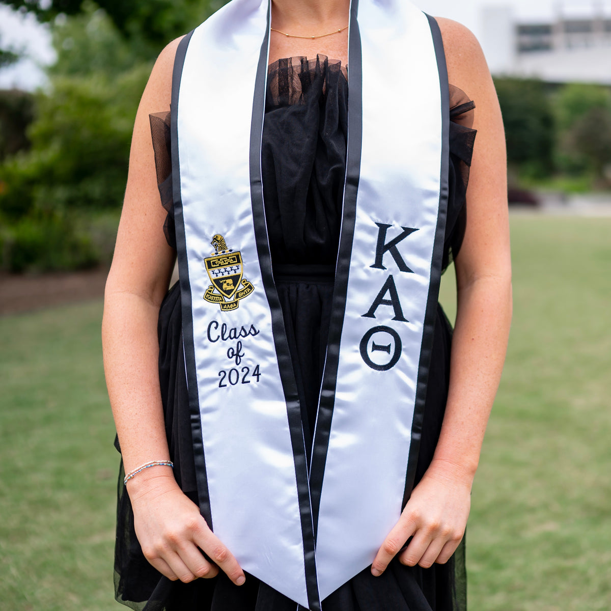 Custom Kappa Alpha Theta Crest Greek Letter Sorority Graduation Stole ...
