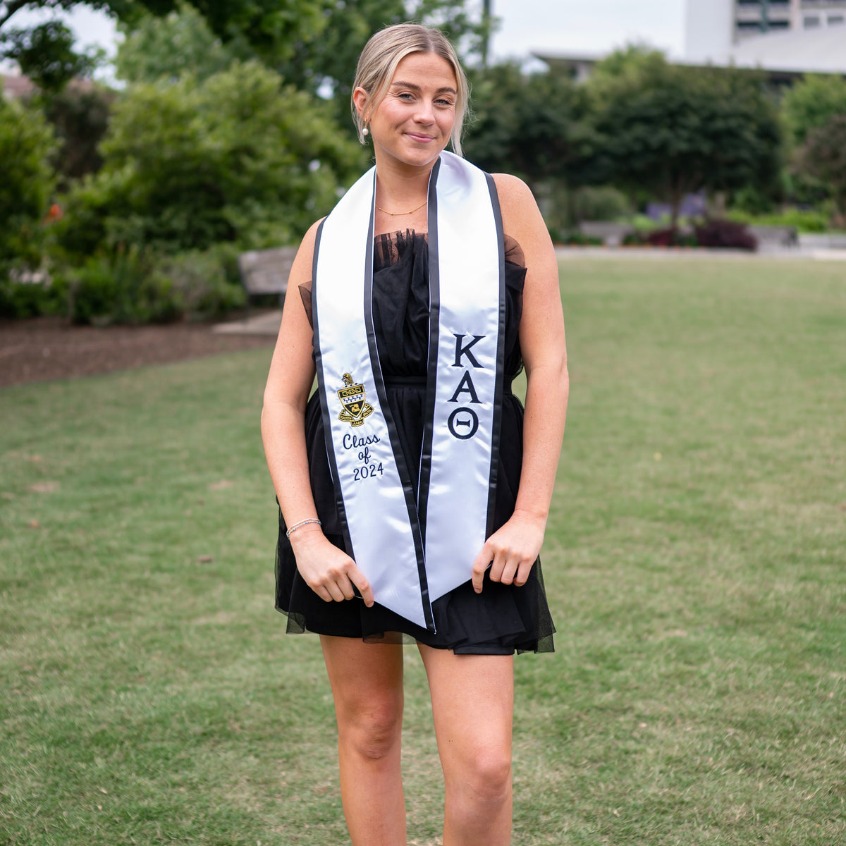 Custom Kappa Alpha Theta Crest Greek Letter Sorority Graduation Stole ...