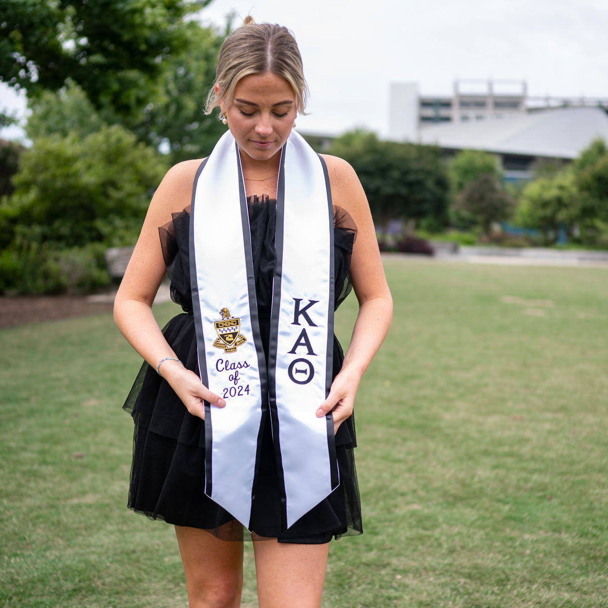 Custom Kappa Alpha Theta Crest Greek Letter Sorority Graduation Stole ...