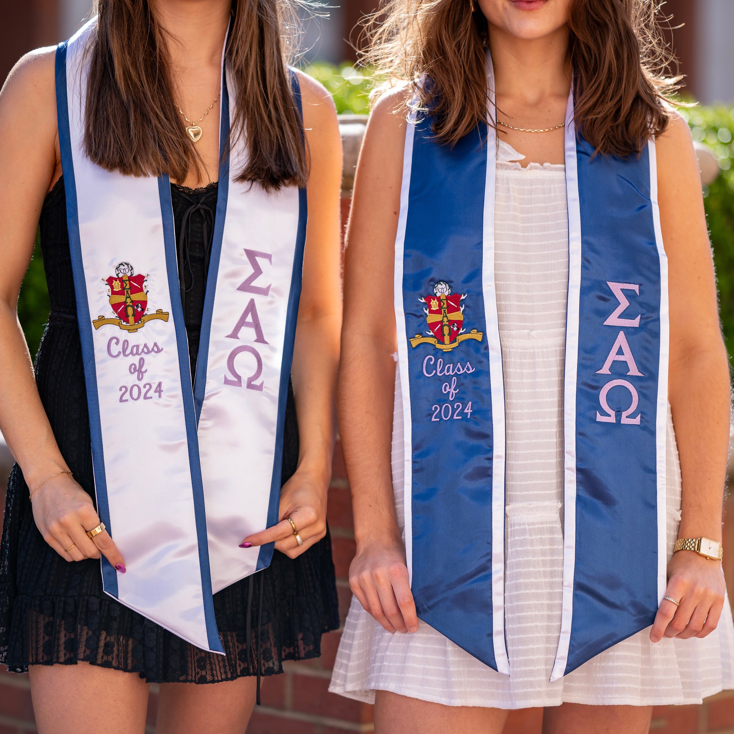 Custom Sigma Alpha Omega Crest Greek Letter Sorority Graduation Stole ...