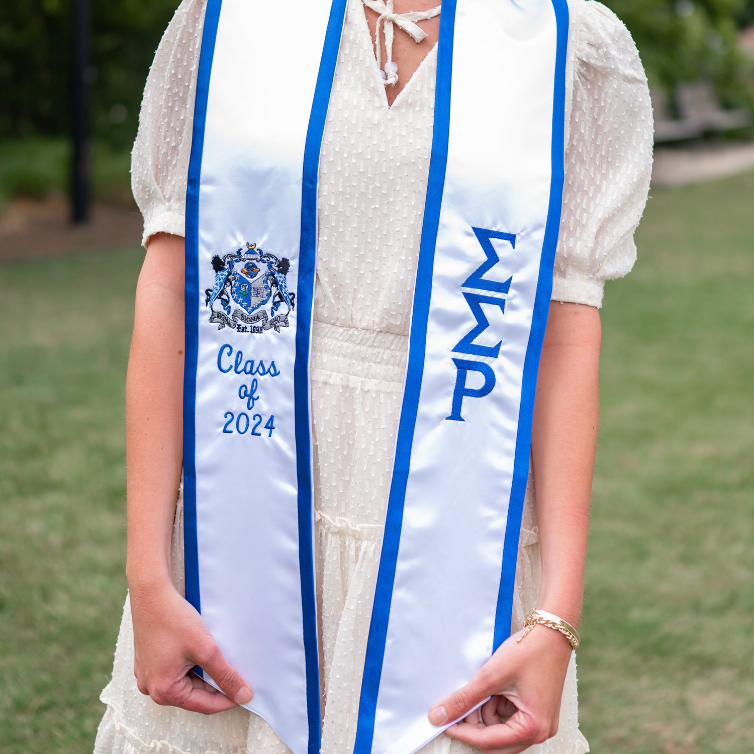 Custom Sigma Sigma Rho Crest Greek Letter Sorority Graduation Stole ...