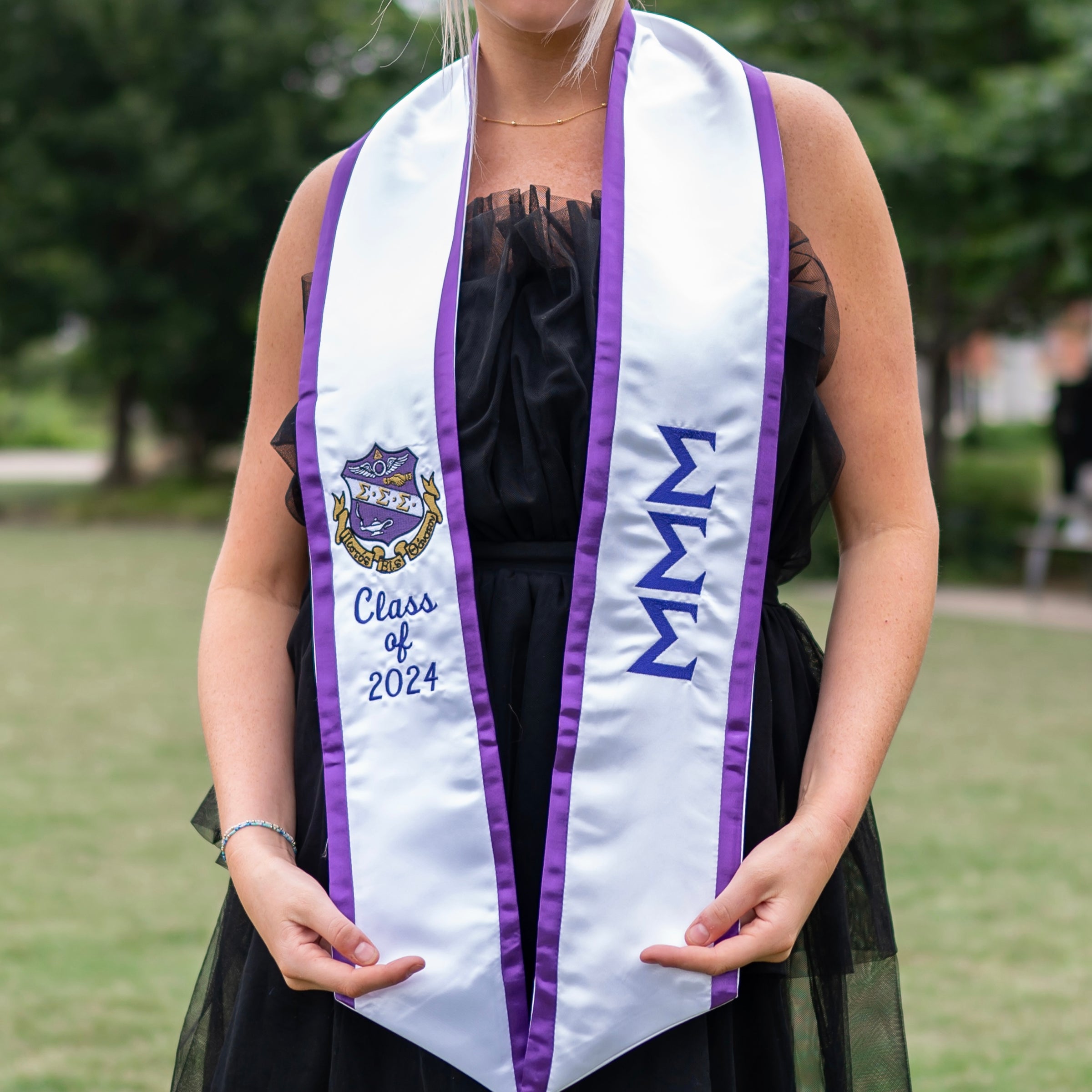 Custom Sigma Sigma Sigma Crest Greek Letter Sorority Graduation Stole ...