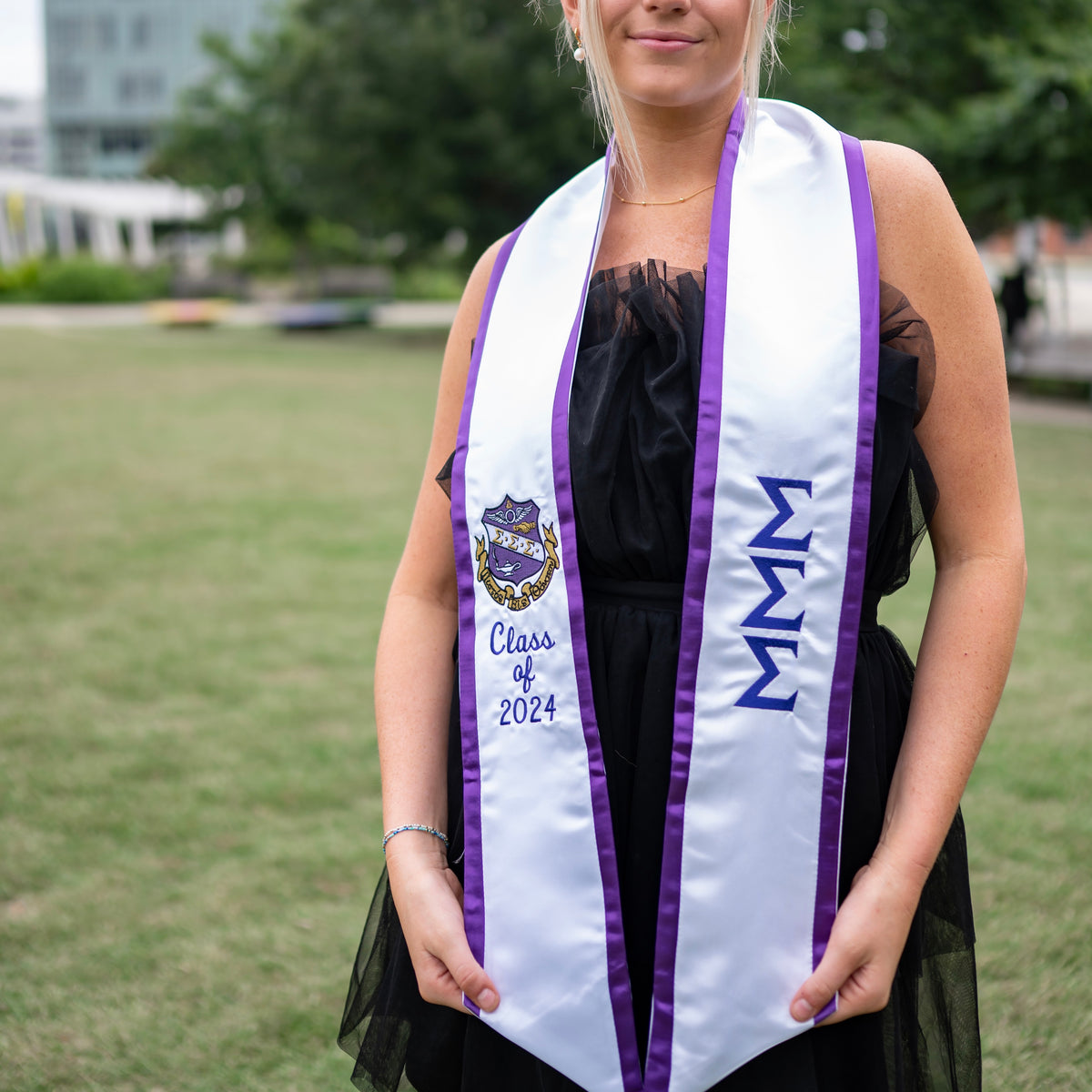 Custom Sigma Sigma Sigma Crest Greek Letter Sorority Graduation Stole ...