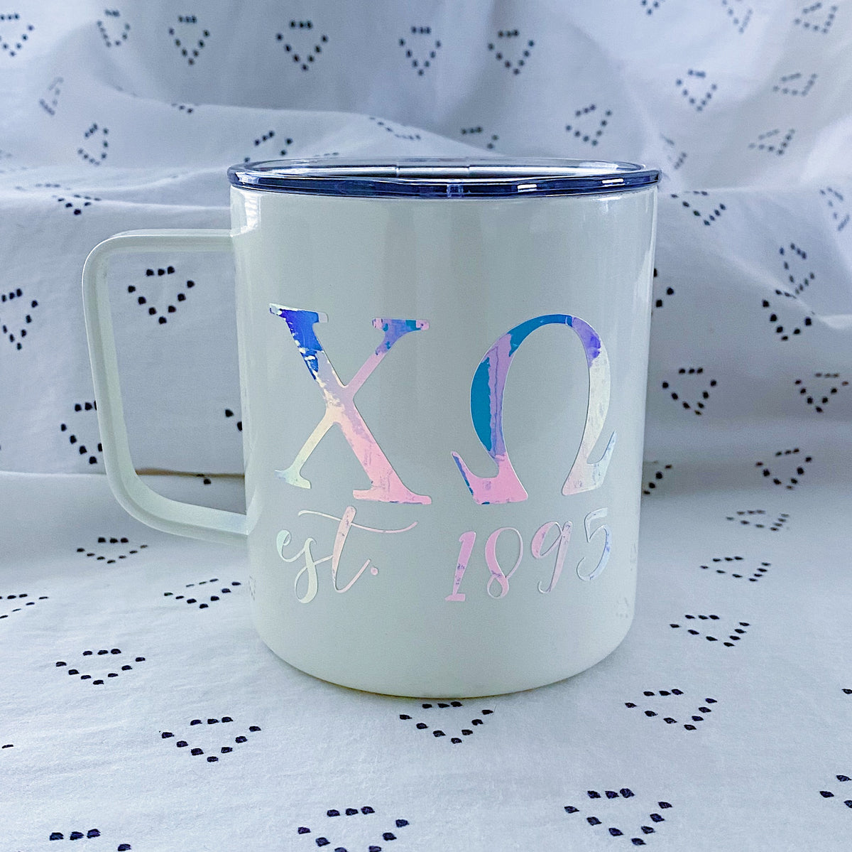 Greek Letters w/ Established Year Stainless Steel Mug – Greek Letter Co.