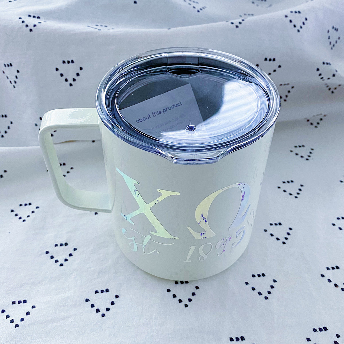 Greek Letters w/ Established Year Stainless Steel Mug – Greek Letter Co.