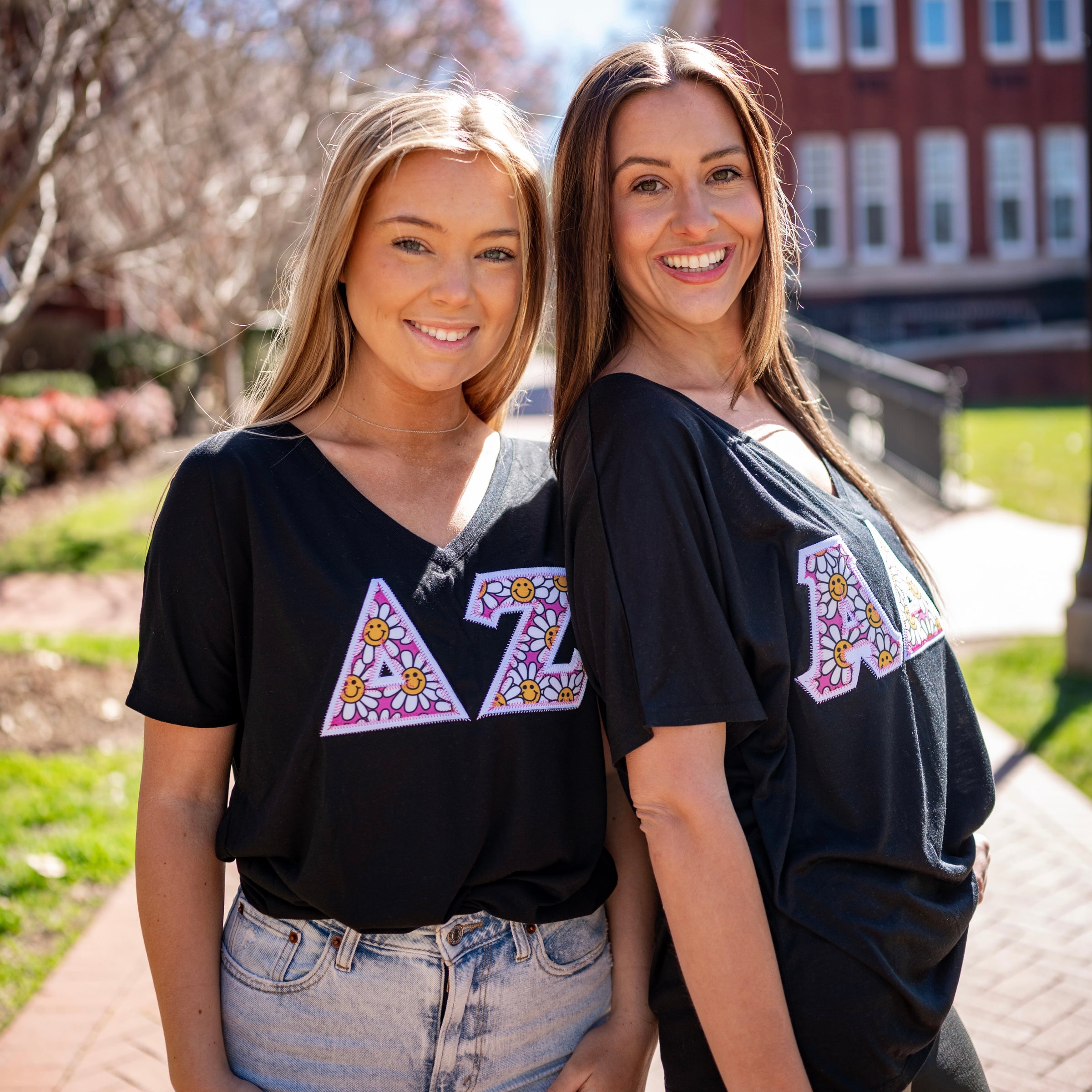 Groovy Smiley Face Greek Letter Shirt – Greek Letter Co.